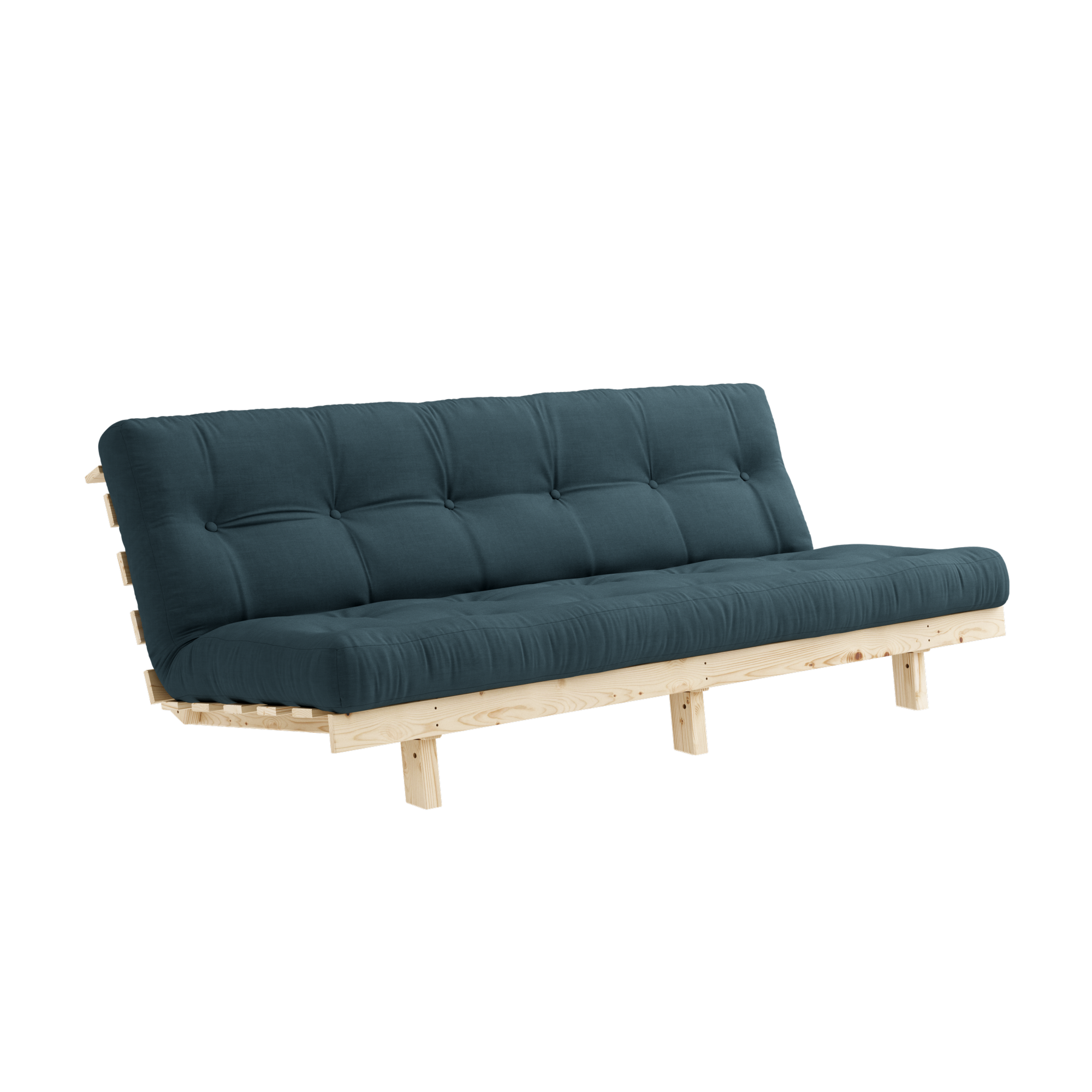 LEAN RAW 130 X 190 W. 5-LAYER MIXED MATTRESS PETROL BLUE